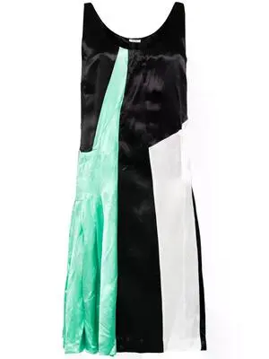 Miu Miu Patchwork Midi Dress