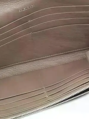 Balenciaga 2000s Bifold Leather Long Wallet