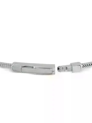 LB EXCLUSIVE 14k White Gold Diamond Snake-chain Bracelet - Silver