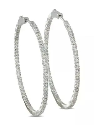 LB EXCLUSIVE Diamond Hoop Earrings