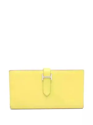 Hermès 2019 Béarn Wallet Yellow