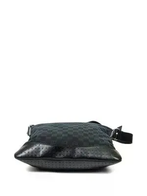 Gucci Jacquard Logo Shoulder Bag - Black