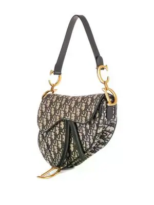 Dior Oblique Saddle Shoulder Bag - Neutrals