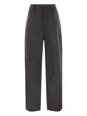 Fabiana Filippi Pinstripe-pattern Trousers - Grey