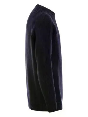 RAKKI Rebel Ribbed Crew-neck Sweater - Blue