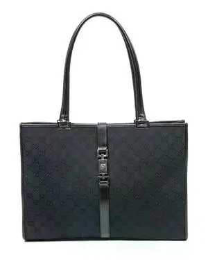 Gucci Jacquard Tote Bag With Buckle Detail