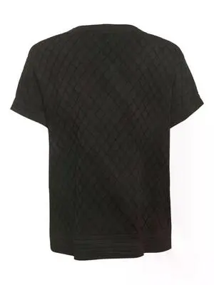 Carolina Herrera Diamond-pattern Knitted Blouse