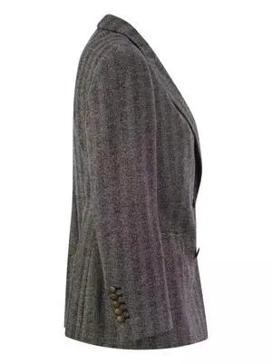 SAULINA Assunta Herringbone Blazer