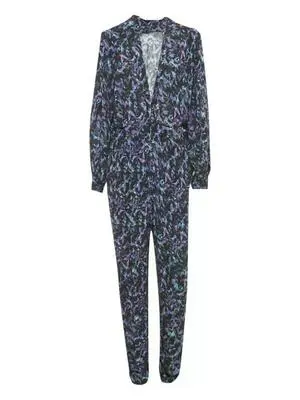 IRO PARIS Crepe Printed Jumpsuit - Black