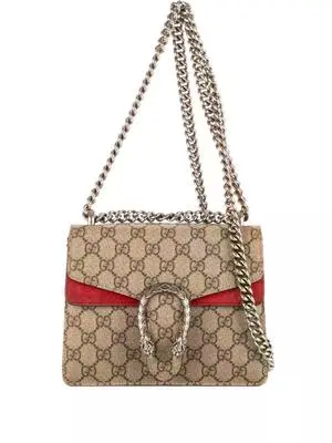 Gucci Monogram Chain Bag With Horsebit Detail