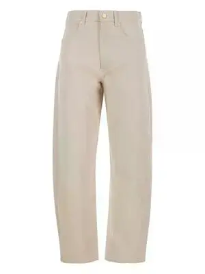 Max Mara Beige Cotton Trousers