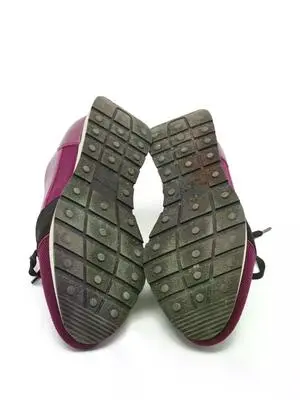 Balenciaga Race Runner Leather Sneakers - Purple