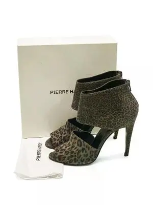 Pierre Hardy Leopard-print Suede Zip Sandals