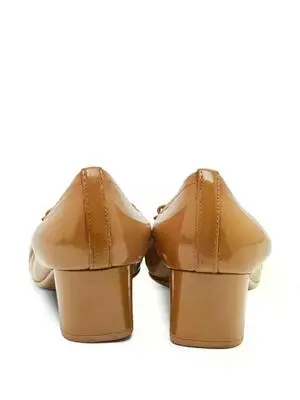 Prada Patent Leather Cap Toe Bow Pumps