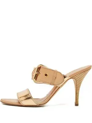 Giuseppe Zanotti Gold Tone Mules Clogs For Women