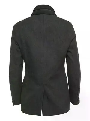 Emporio Armani Single-breasted High Neck Coat