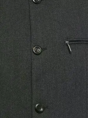Emporio Armani Single-breasted High Neck Coat