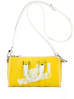 LOUIS VUITTON X Virgil Abloh 2000 Keepall Bandouliere Handbag - Yellow