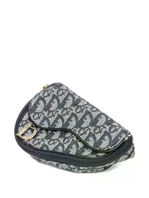 Dior Trotter Saddle Wallet - Blue