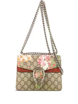 Gucci Floral Gg Canvas Shoulder Bag