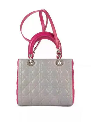 Dior Lady Medium Tote Bag - Grey