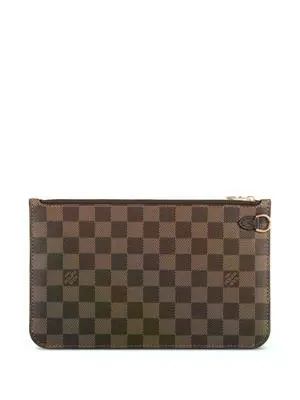 LOUIS VUITTON Damier Ebene Neverfull Mm Pouch