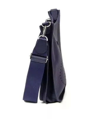 Hermès Perforated Leather Shoulder Bag - Blue