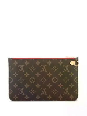 LOUIS VUITTON Monogram Canvas Neverfull Pouch - Brown