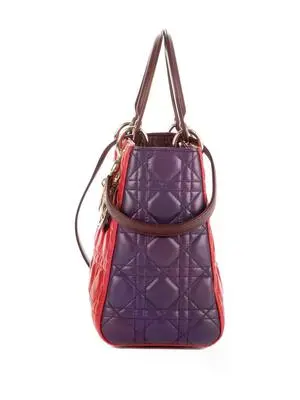 Dior Quilted Leather Shoulder Bag - Red