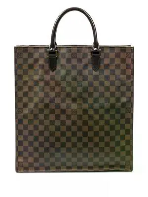 LOUIS VUITTON Damier Checked Tote Bag - Brown