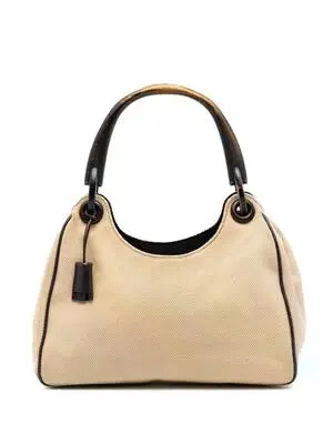 Gucci Canvas Shoulder Bag - Brown