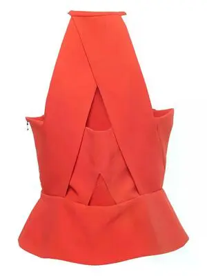 Roland Mouret Sleeveless Peplum Top