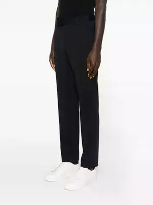 Karl Lagerfeld Textured Straight-leg Trousers - Blue