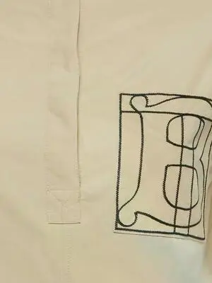 Burberry Monogram Embroidered Mini Dress