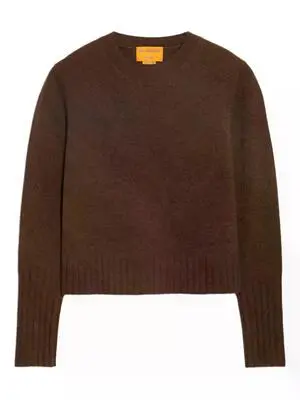 Guest In Residence Shrunken Crew Cashmere Sweater - Brown