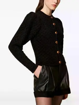 TWINSET Puff-sleeve Jacquard Cardigan