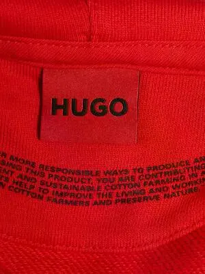 Hugo Logo-appliqué Cotton Hoodie