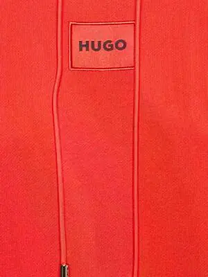 Hugo Logo-appliqué Cotton Hoodie