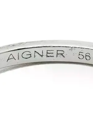 AIGNER Crystal Logo Ring