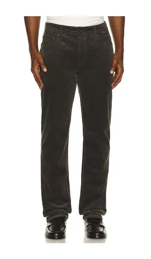 Paige Normandie Straight Corduroy Trousers - Grey