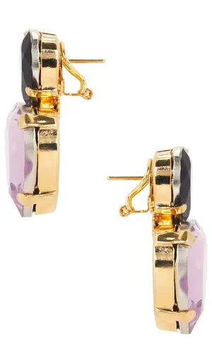ANTON HEUNIS Omega Clasp Double Heart Stud Earrings