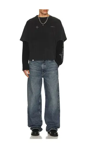DRMERS CLUB Polaris Layered Tee In . Also - Black