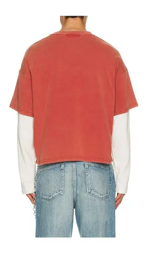 DRMERS CLUB Polaris Layered Tee In . Also - Red