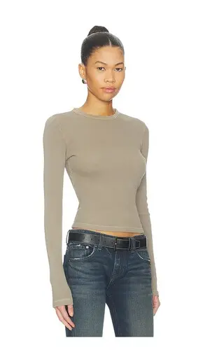 Citizens Of Humanity Pillar Waffle Crewneck Top