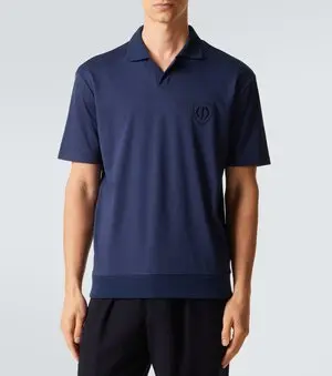 Giorgio Armani Cotton Jersey Polo Shirt