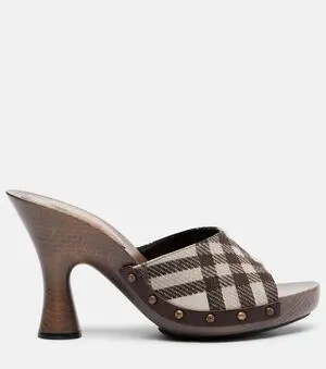 Burberry Checked Platform Sandals
