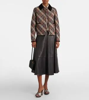 Burberry Checked Platform Sandals