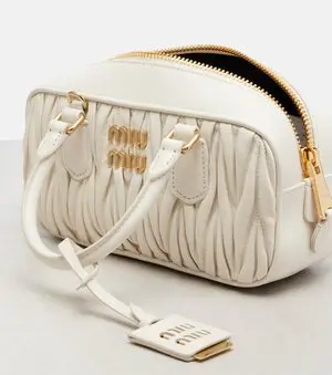 Miu Miu Arcadie Small Leather Top-handle Bag