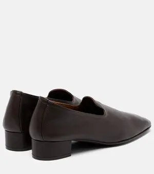 HERBERT LEVINE Soft Touch Leather Loafers - Brown