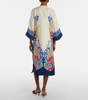 La DoubleJ Printed Silk Kaftan